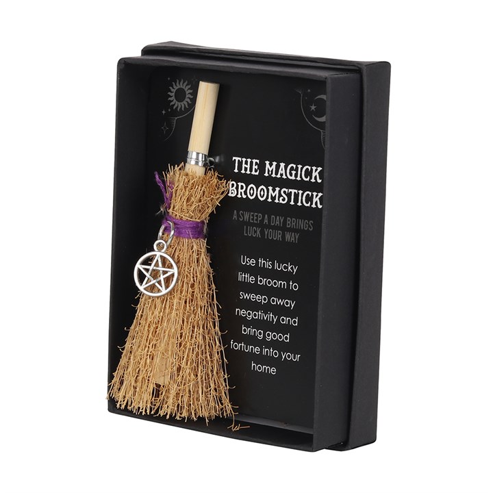 Pentagram Mini Magick Broomstick | Gothic Legends